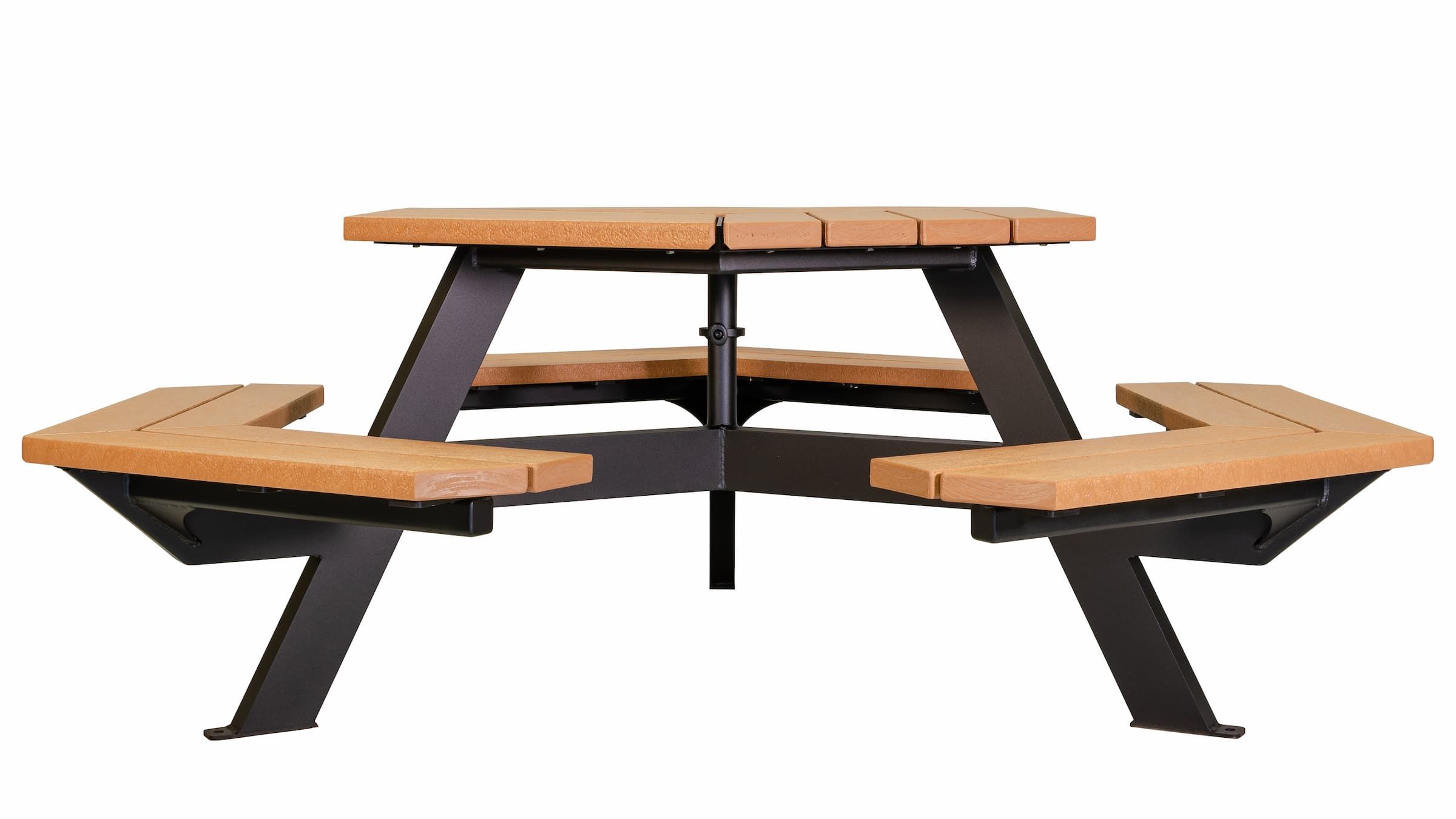 Bayview Hexagonal Picnic Table - Wishbone Site Furnishings